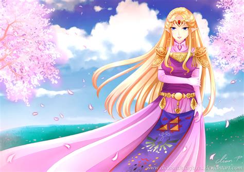 Commission Princess Zelda By Diannedejarjayes On Deviantart