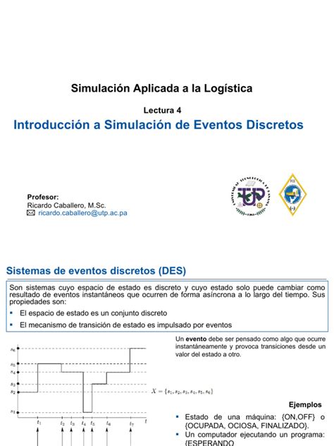 Simulacion De Eventos Discretos Profesor Panama Pdf Aleatoriedad Variable Aleatoria
