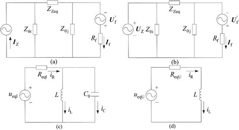 Equivalent Circuit Diagrams Of A The Current Arc Suppression Method