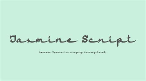 Jasmine Script Font Download Free For Desktop Webfont