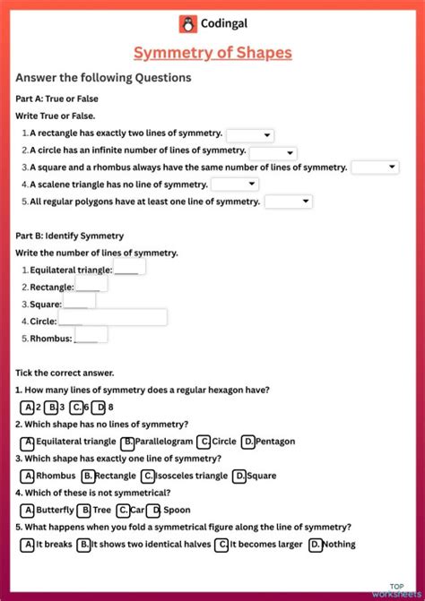 M 04m14l49 We02 Symmetry In 2d Shapes 6 Interactive Worksheet Topworksheets