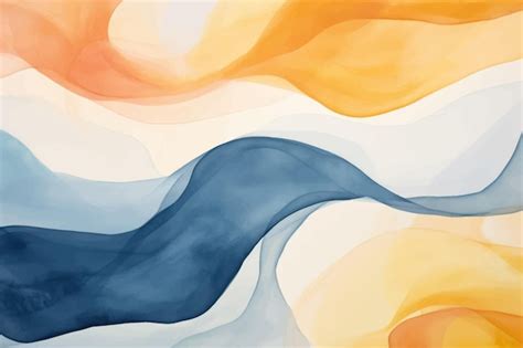 Abstract Colorful Flowing Waves Premium Ai Generated Vector