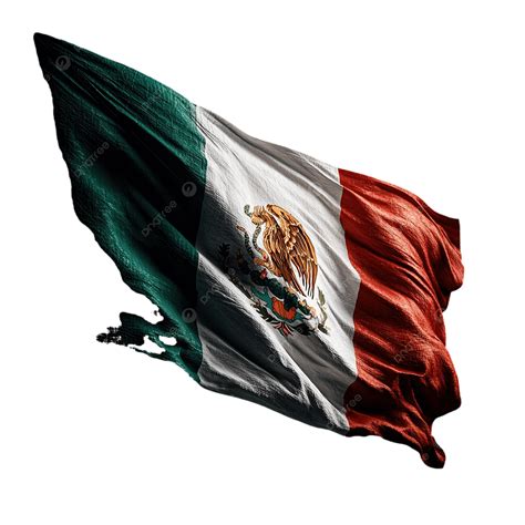 Mexican Flag Waving Clipart