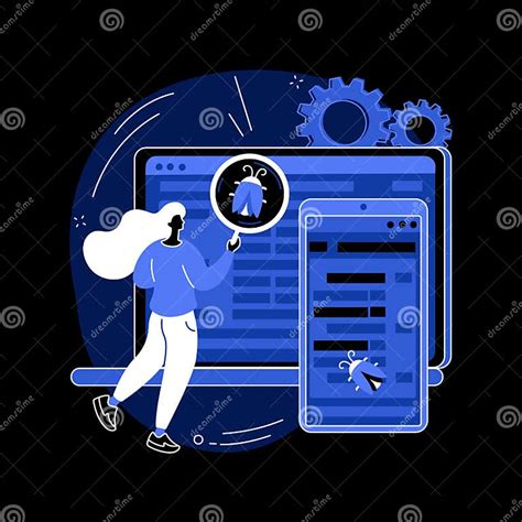 Cross Platform Testing Abstract Concept Vector Illustration Stock