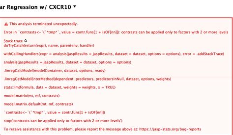 [bug] · issue 2164 · jasp stats jasp issues · github