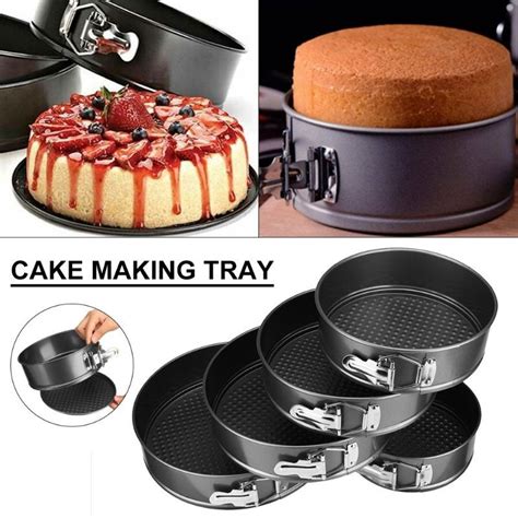 W5a5 Non Stick Cake Mould Cake Mold Pan Round Shape Baking Mould Loose