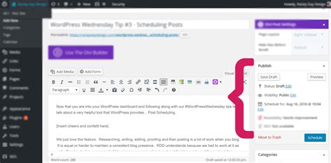 wordpress wednesday tip 3 how to schedule posts