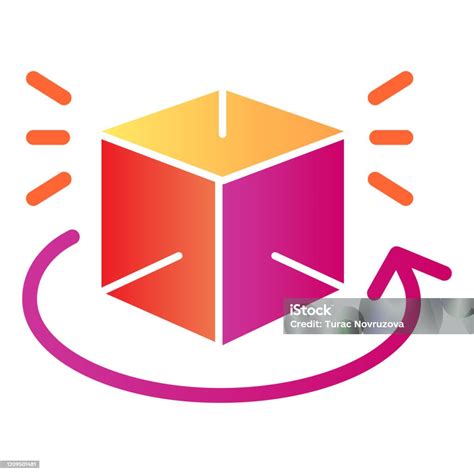 cube 360 degrees rotate flat icon cube rotation color icons in trendy flat style geometric