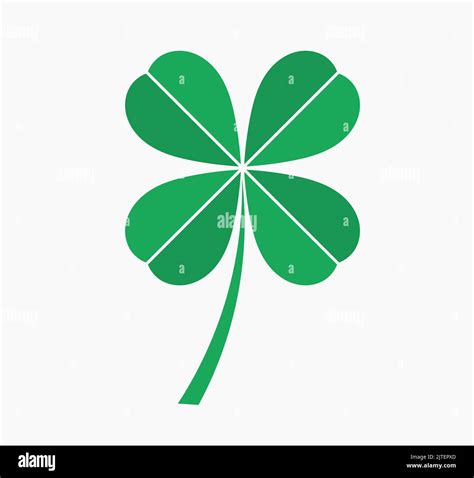 Four Leaf Clover Plant Icon Vector Illustration Stock Vector Image And Art Alamy