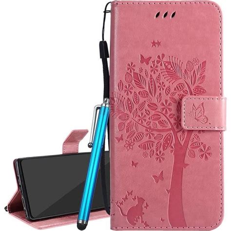 Etui Samsung Galaxy J4+ Housse Etui Cuir Pochette Portefeuille avec ...