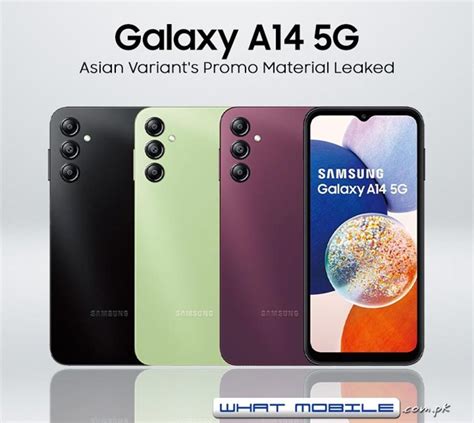 Samsung Galaxy A14 5G S Asian Variant Surfaces Before Launch Promo Material Leaks WhatMobile News