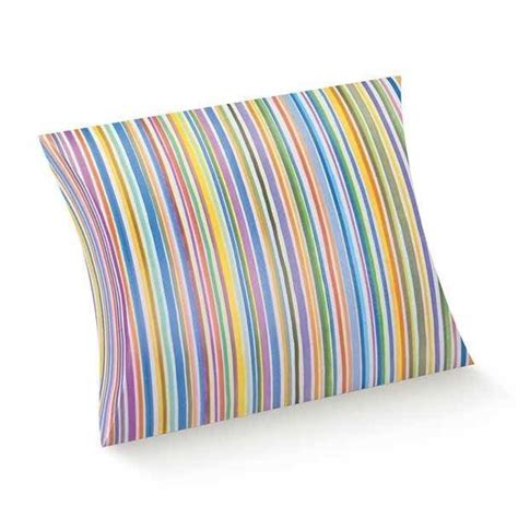 Pillow Box Multi Stripe 85 X 85 X 30mm Paper Packaging Place