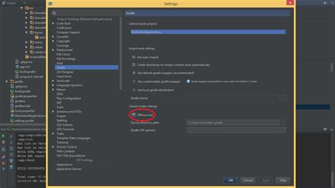 Android How To Setup Idea 1312 To Work With Gradle Completely Offline Stack Overflow
