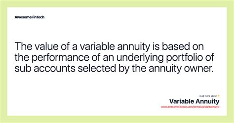 Variable Annuity Awesomefintech Blog
