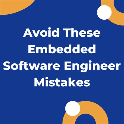 Avoid These Mistakes As Embedded Software Engineer By Mayuresh Inamdar May 2024 Medium