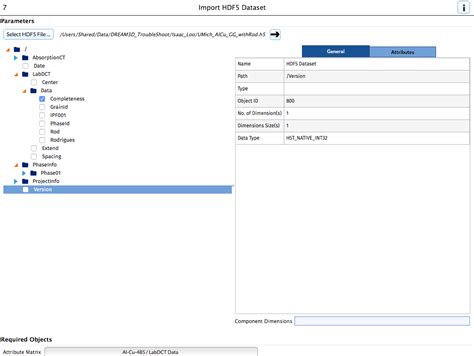 Import Hdf5 Data Set Needs To Be Styled For Bluequartz Css · Issue 808 · Bluequartzsoftware
