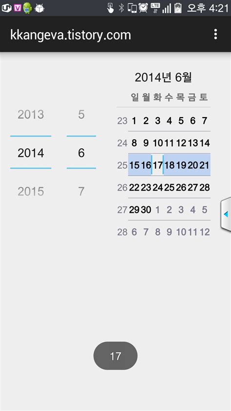 Tu Namu Datepicker 옵션