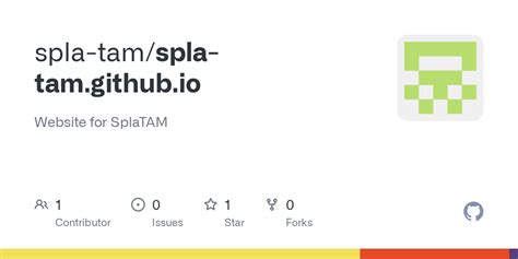Github Spla Tamspla Website For Splatam