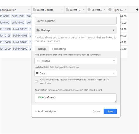 tracking latest values airtable community