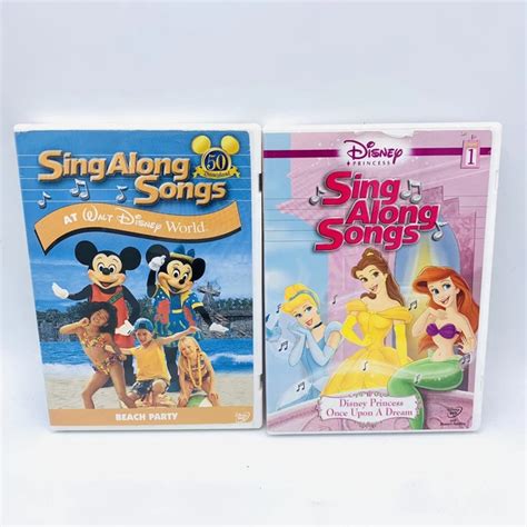 Disney Sing Along Songs Dvd Lot Of 7 Christmas Princess Lion King