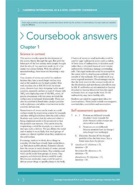Chem Coursebook Answers Pdf