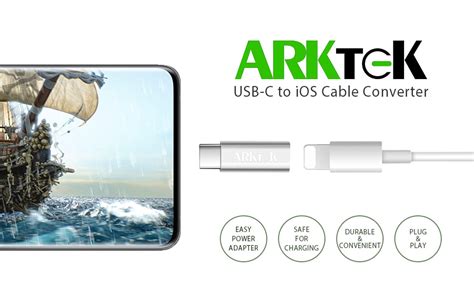 ARKTEK USB C Adapter I OS Female To USB C Male Only Charging Adapter Compatible With
