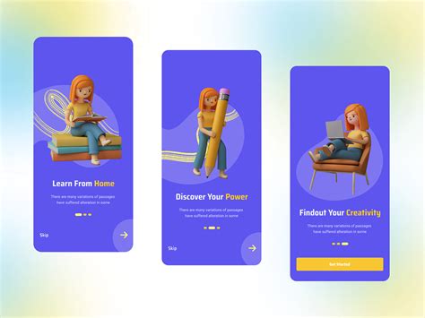 education mobile app designs themes templates and downloadable