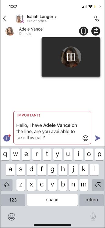 Microsoft Teams에서 통화 전송 Microsoft 지원