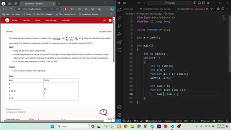 Dsa With C Codeptit Tham Lam Dsa03003 Tìm Max Youtube