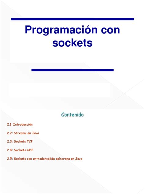 programación de sockets con java pdf zócalo de red protocolo de