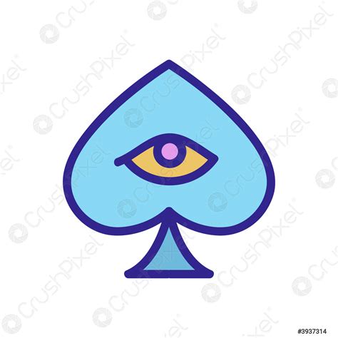 Symbol Peak Icon Vector Outline Illustration Stock Vector 3937314