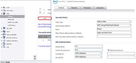 IPsec VPN Between SonicWALL And Vigor Router DrayTek