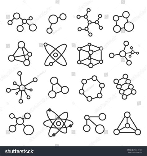 Molecule Model Line Set Structure Of Molecules In Chemistry Science Teachers Innovative