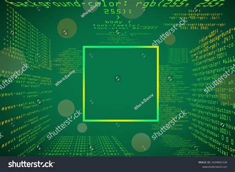 Abstract Glowing Green Coding Programming Background Stock Illustration Shutterstock