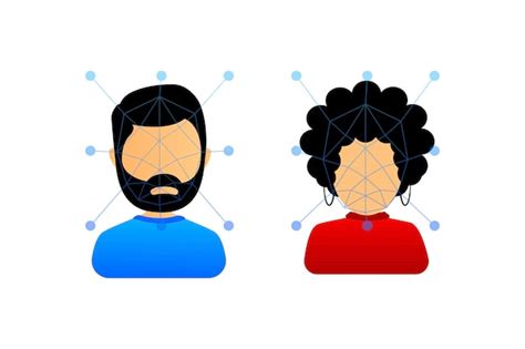Premium Vector Face Id Facial Recognition Biometric Identification