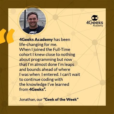 4geeks Academy On Linkedin Geekoftheweek
