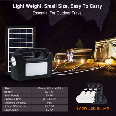 Factory Directly Sale Solar Charging Lighting System Kits With Mp3 And