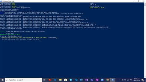 Bug Yarn Create Magentopwa Stuck At First Question On Windows · Issue 2342 · Magentopwa