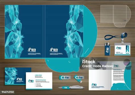 기업 아이덴티티 비즈니스 템플릿 디자인 벡터 추상적인 문구 선물 항목 색상 홍보 기념품 요소 링크 디지털 기술 세트 기업 비즈니스에 대한 스톡 벡터 아트 및 기타 이미지
