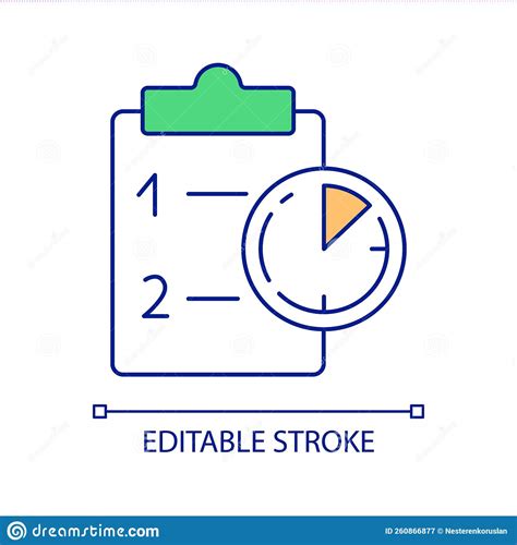 Time Management Rgb Color Icon Stock Vector Illustration Of Task Organize 260866877