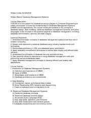 Fundamentals Of Database Management Systems Course Overview Course Hero