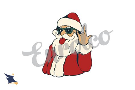 Santa Loves Hand Sign Graphic By Enrolco Creative Fabrica