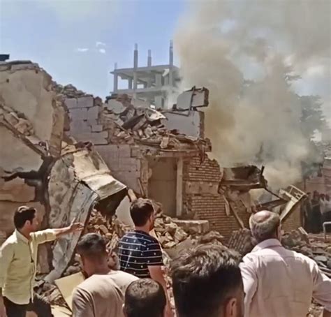 تصاویر انفجار عجیب در آذربایجان شرقی تخریب گسترده این انفجار را