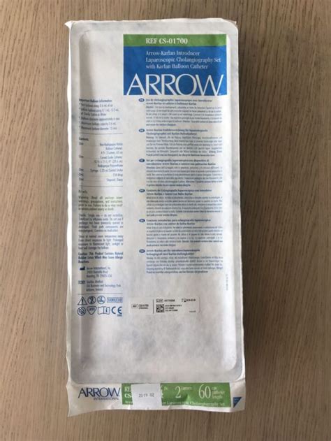 New Arrow Cs 01700 Arrow Karlan Introducer Laparoscopic Cholangiography Set With Karlan Balloon