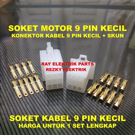 Jual Soket Motor 9 Pin Kecil Conektor 9 Pin Kecil Konektor Kabel Motor 9 Pin Kecil Soket