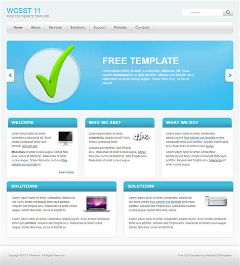 Free Wcsst 11 Website Template Free Website Templates Html5 And Css