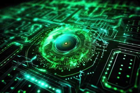 Premium Ai Image Computer Processor Circuit Network Abstract Engineering Communication Science