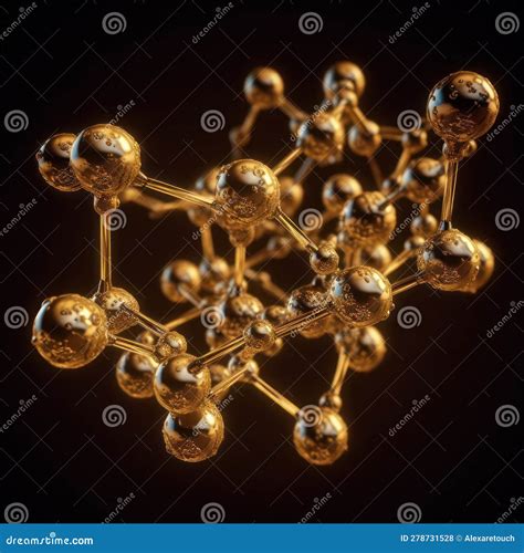 Molecules And Molecular Crystal Lattices Molecular Bonds Stock Illustration Cartoondealer