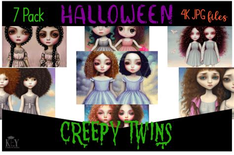 2 Creepy Twins Designs And Graphics