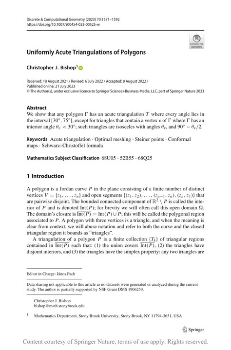 Uniformly Acute Triangulations Of Polygons